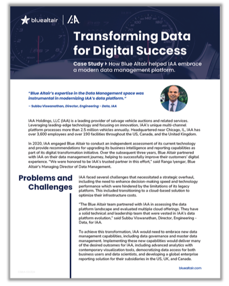 Data Governance of Data Management | Blue Altair